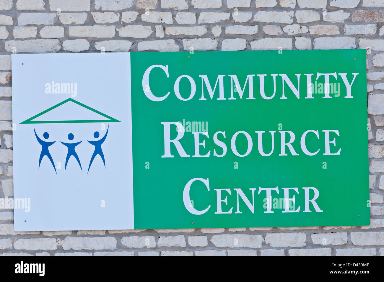 Community Resource Center sign Stock Photo - Alamy