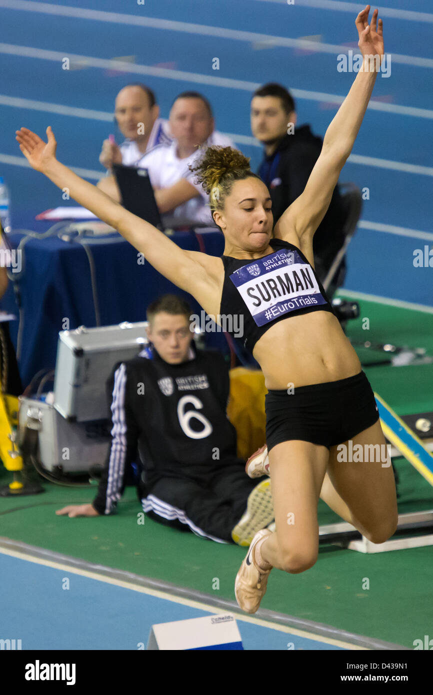 Jade SURMAN, Women's Long Jump, 2013 British Athletics European Trials ...