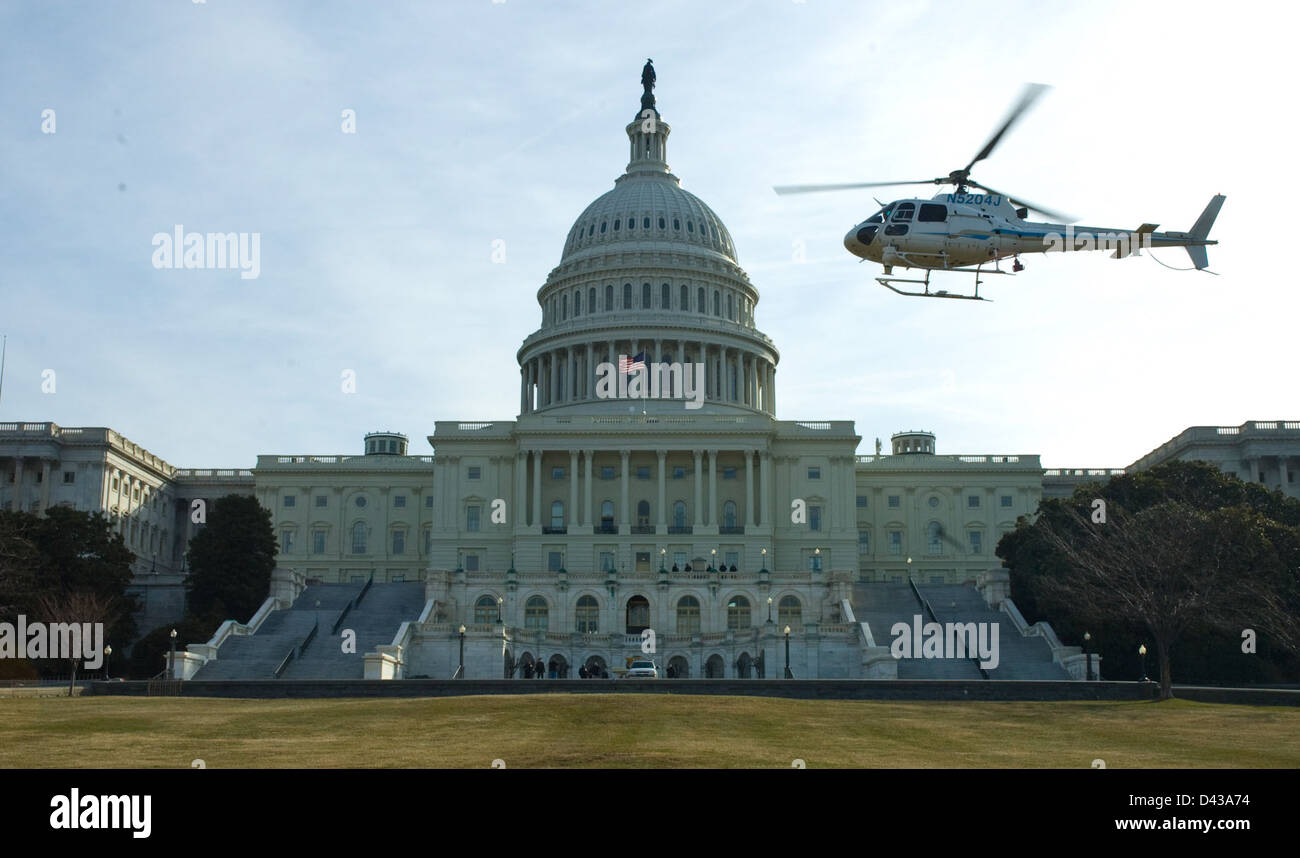A CBP AStar helicopter and Blackhawk aircraft are seen in action as ...