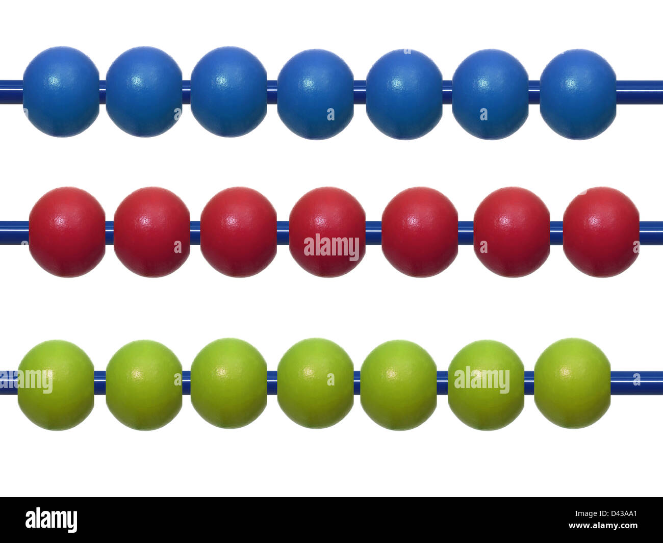 An abacus isolated against a white background Stock Photo - Alamy