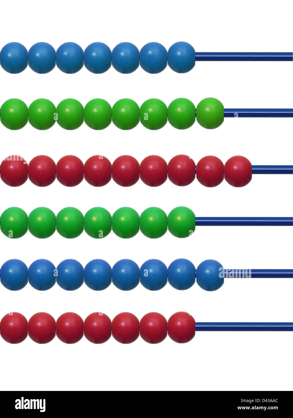 An abacus isolated against a white background Stock Photo - Alamy