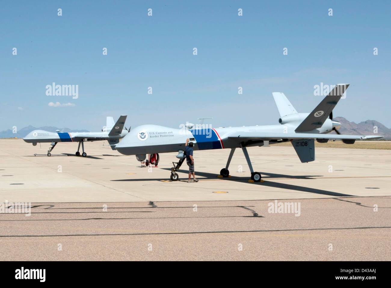 This image shows a U.S. Customs and Border Protection operation ...