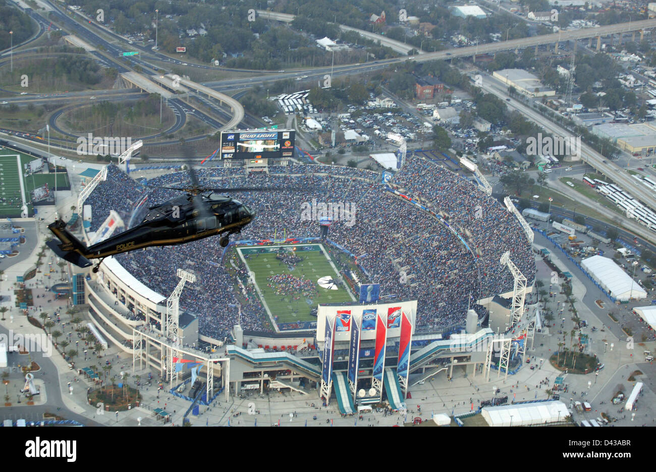 CBP Blackhawk helicopters provide aerial surveillance over the Super ...