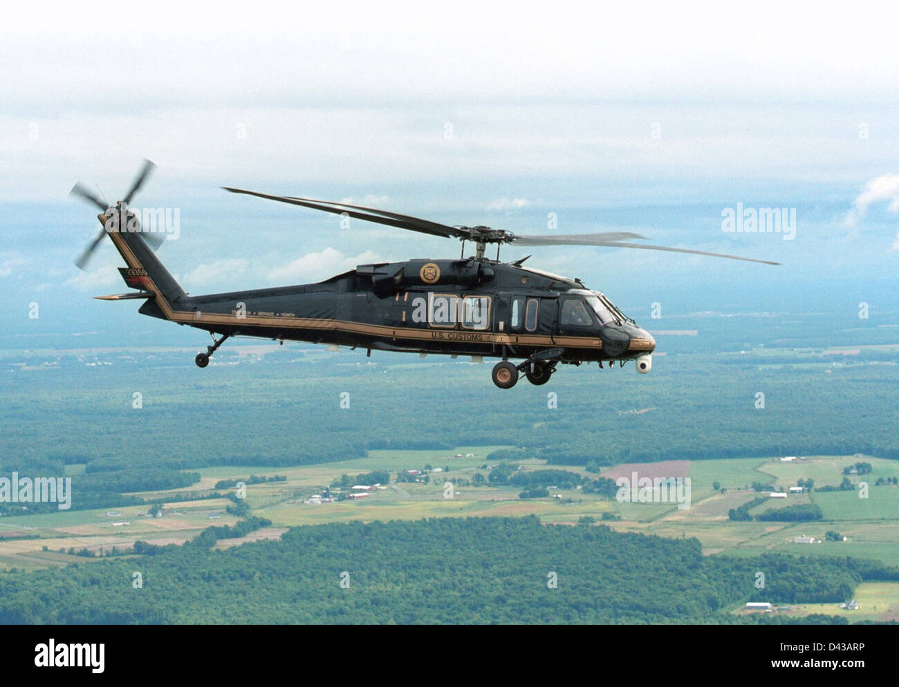 A U.S. Customs and Border Protection aircraft, an AStar helicopter ...