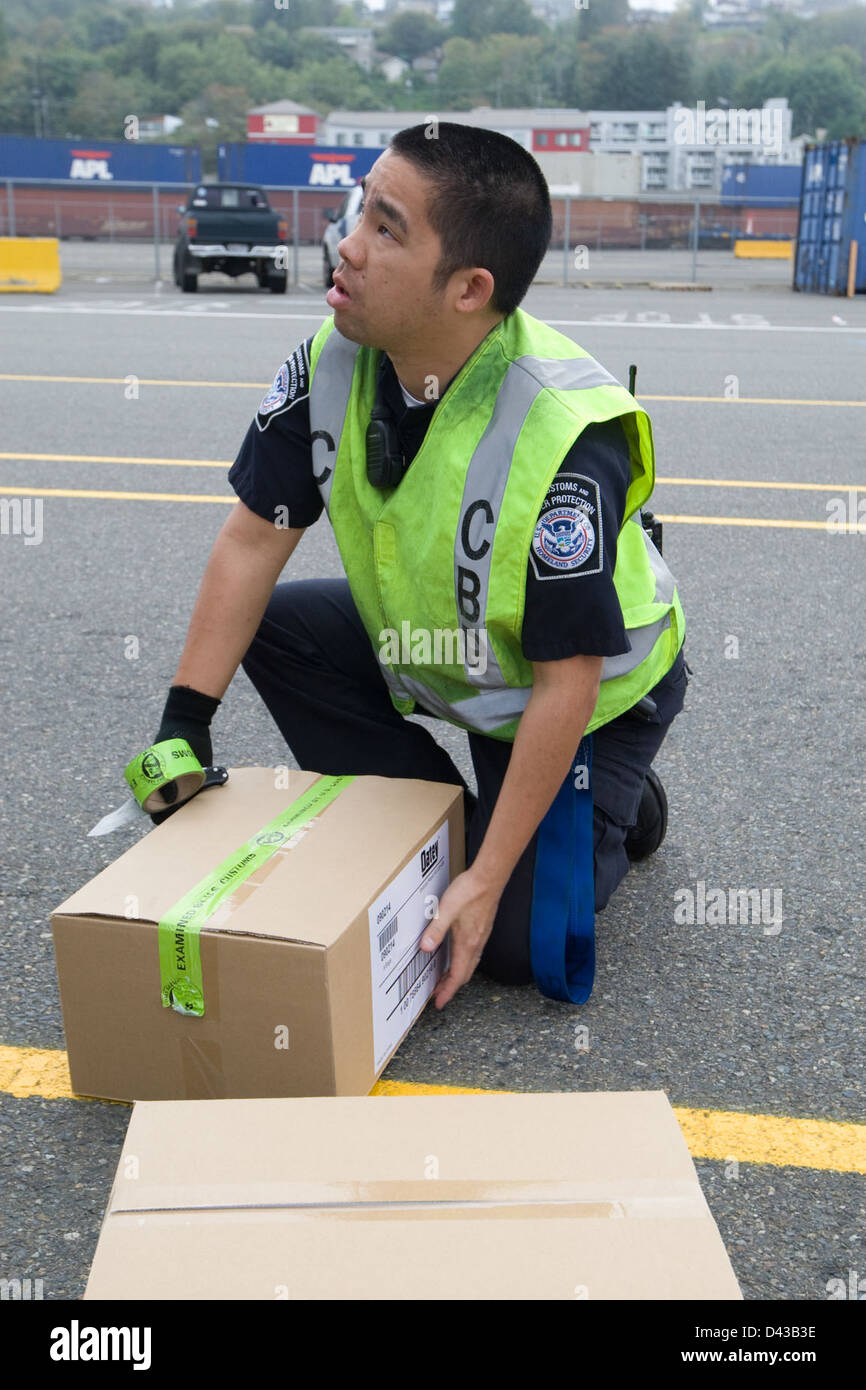 CBP officers conduct thorough inspections at ports of entry, scanning ...