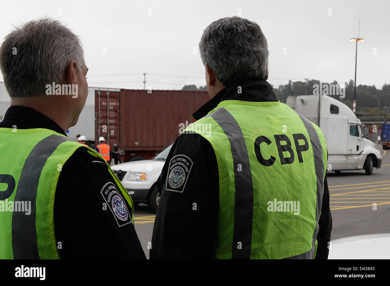 CBP officers conduct inspections at ports of entry to ensure the ...