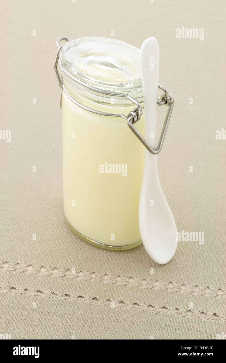 fresh and delicious creamy yogurt a healthy, nutritious and smooth ...