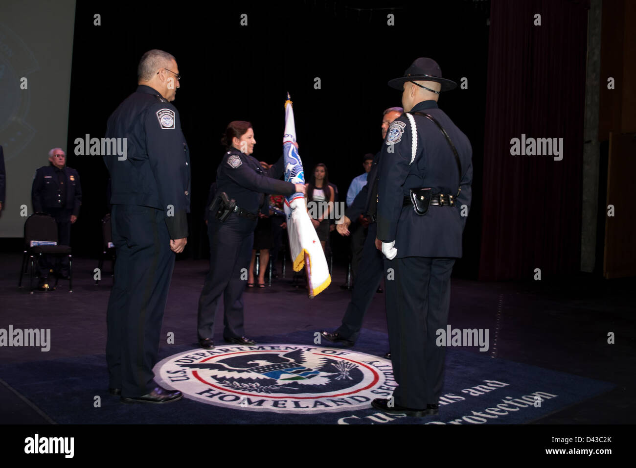 The Change of Command ceremony at the U.S. Customs and Border ...