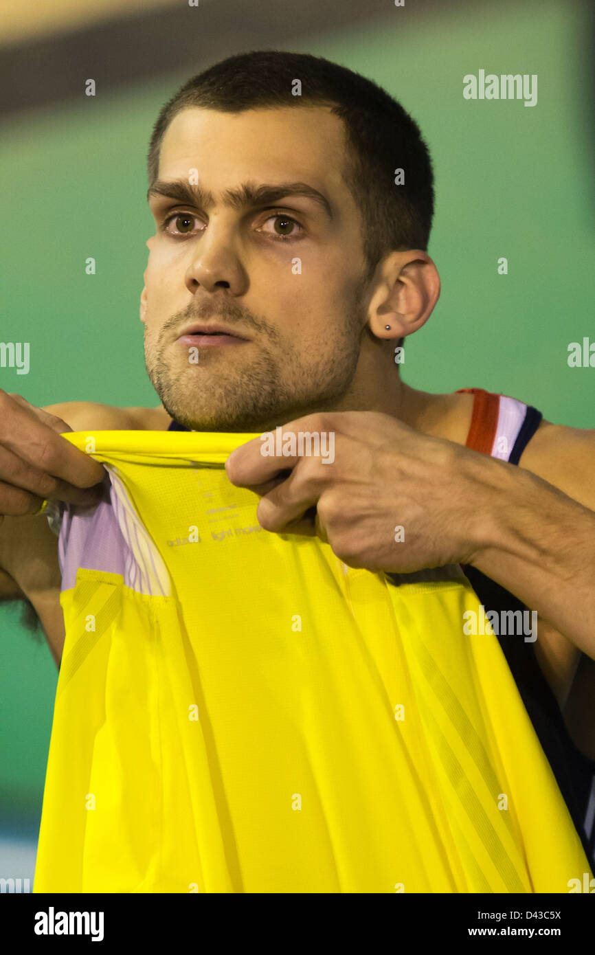 Robbie GRABARZ, winner of the HIGH JUMP Final, 2013 British Athletics ...