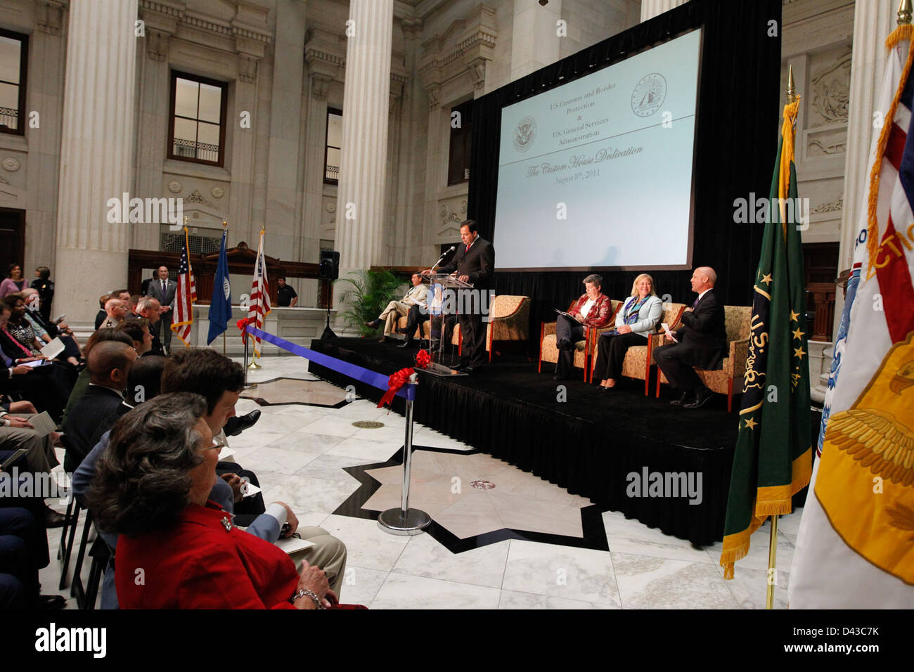 The dedication ceremony of the New Orleans Custom House was attended by ...