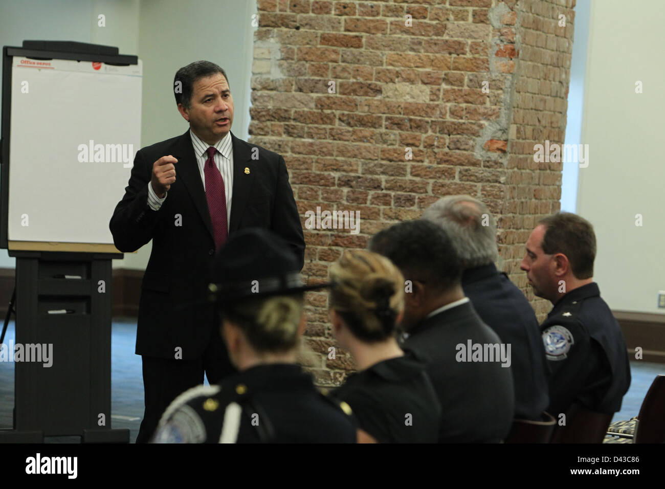 This image shows CBP officials conducting enforcement activities. These ...