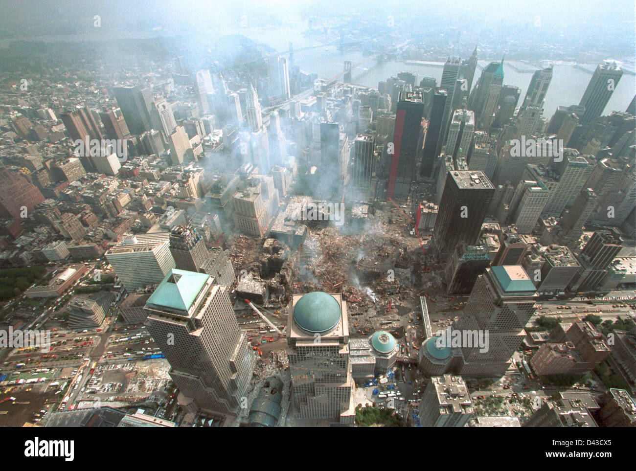 Photos taken at Ground Zero following the 9/11 attacks document the ...