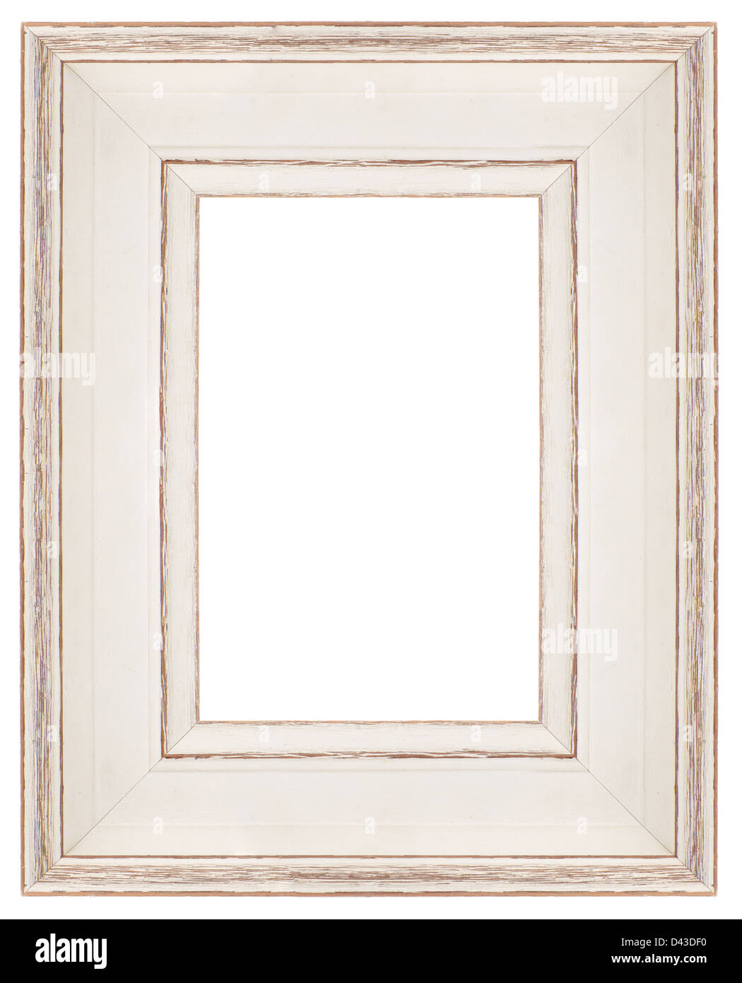 Stylish white Frame isolated on white background Stock Photo - Alamy