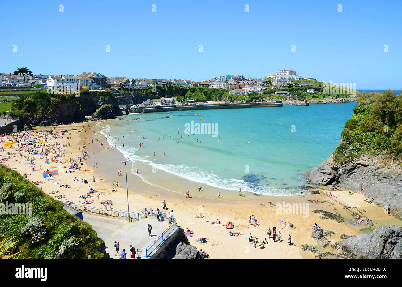 Towan beach summer hi-res stock photography and images - Alamy