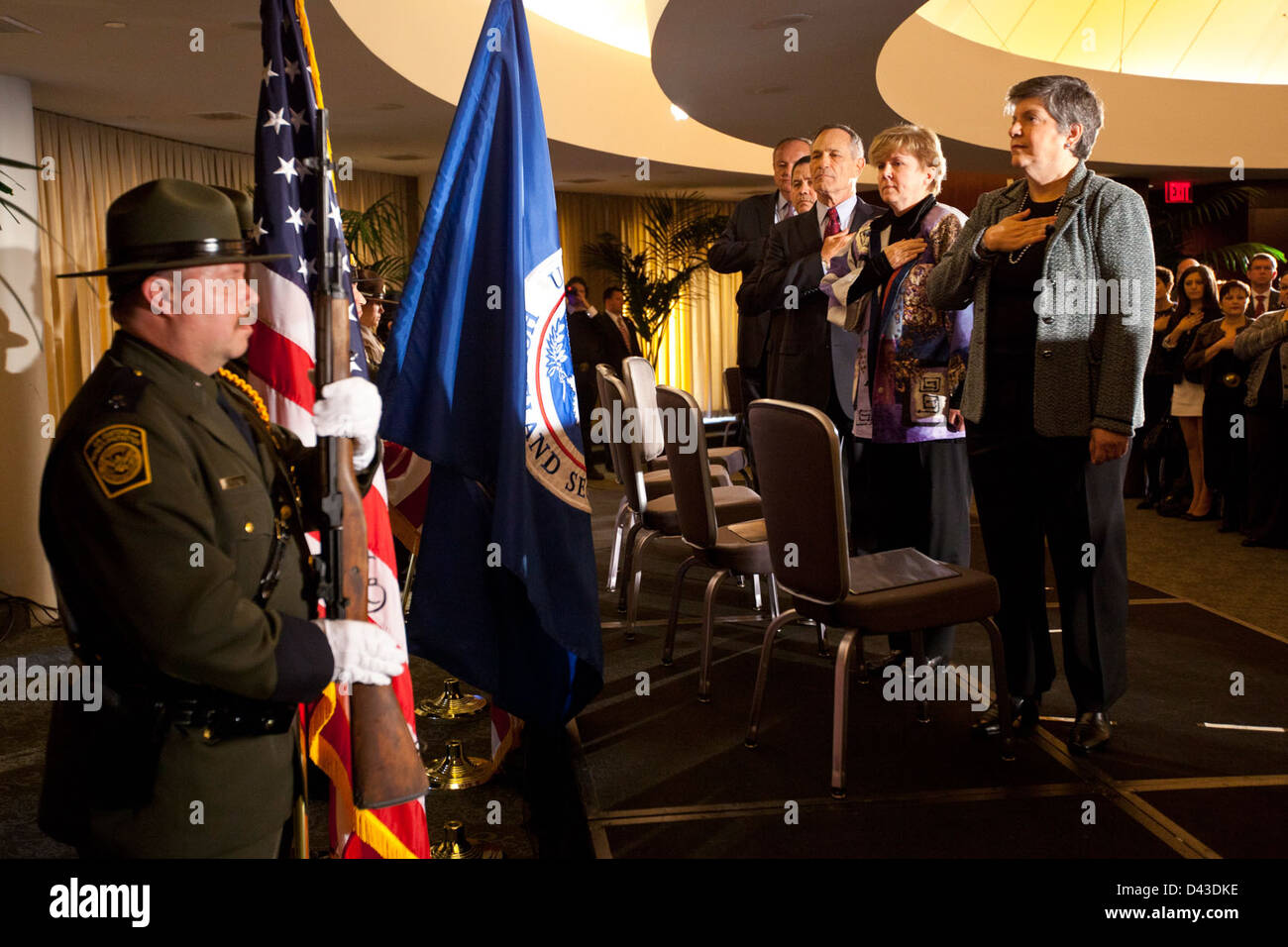 Secretary Janet Napolitano participated in a leadership change event ...