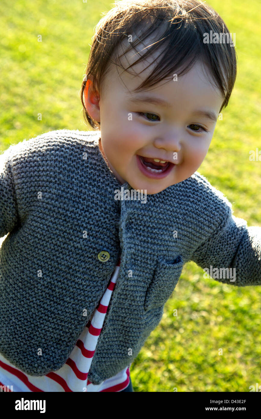 Beautiful baby smiling cute hi-res stock photography and images - Alamy
