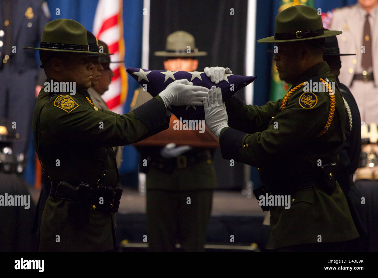 A photograph commemorating the CBP Valor Memorial, honoring the service ...