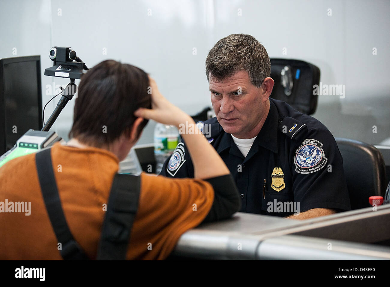 U.S. Customs and Border Protection (CBP) officers at Newark Liberty ...