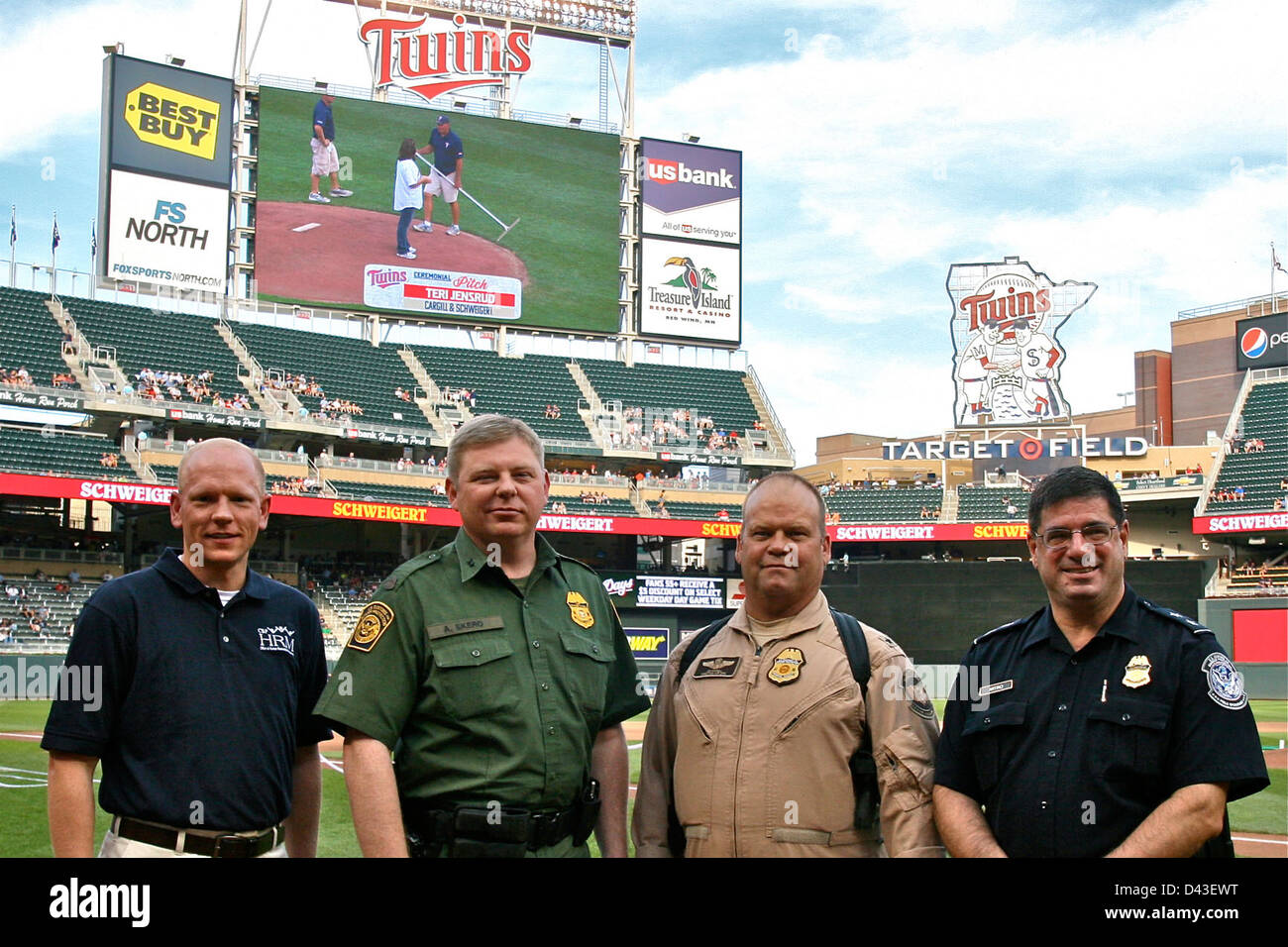 This image captures U.S. Customs and Border Protection officers, twins ...