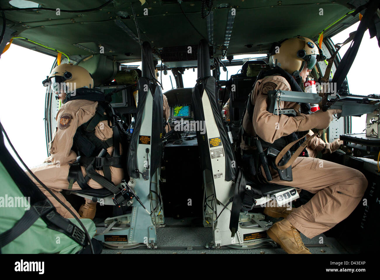 A photograph of an OAM Blackhawk helicopter used by federal law ...