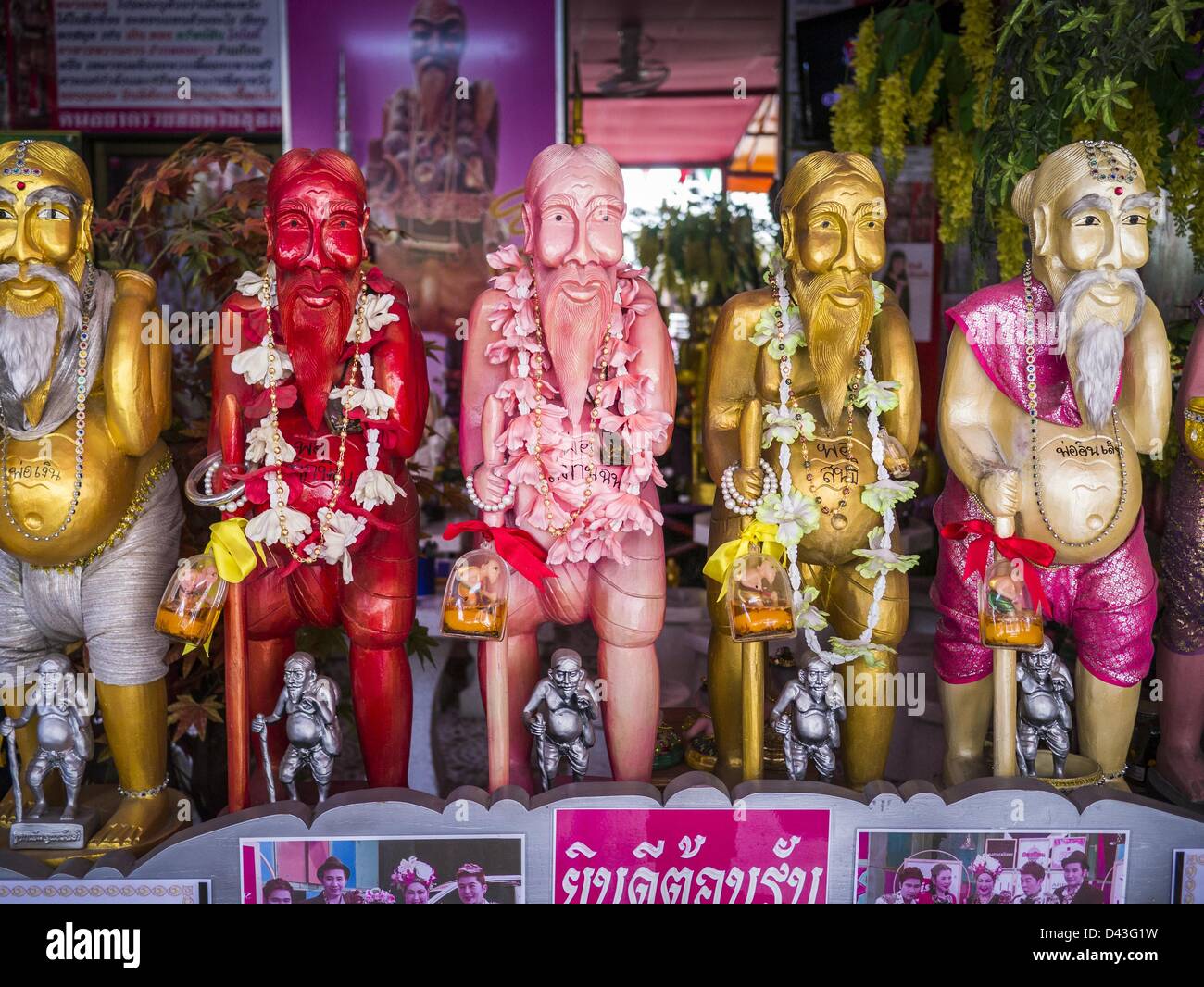 Feb. 28, 2013 - Bangkok, Thailand - Statues of Chuchok in the Chuchok ...