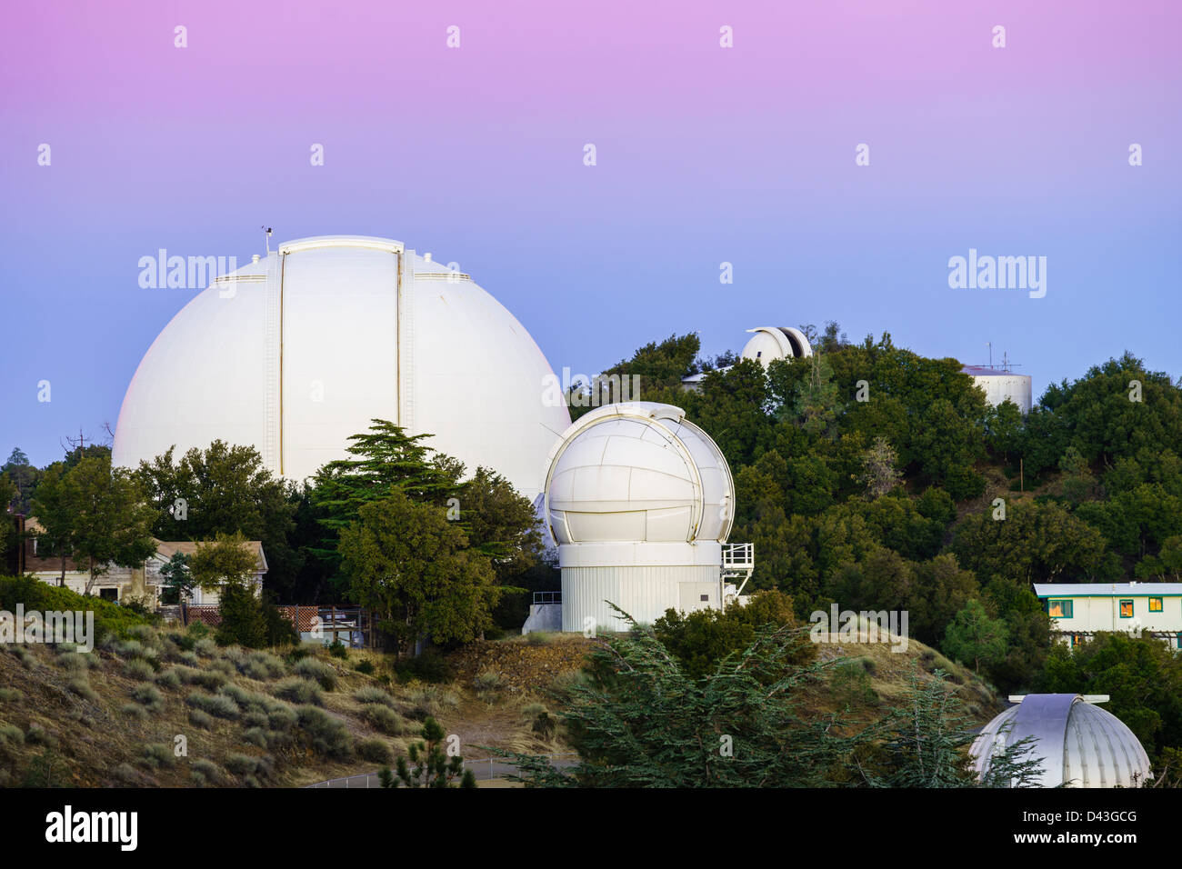 View of Lick Observatory, 120 inch telescope in California Stock Photo ...