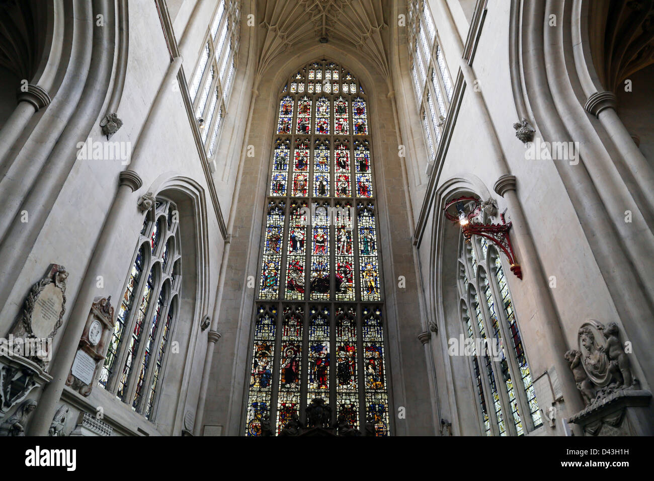 Stained glass window bath abbey hi-res stock photography and images - Alamy