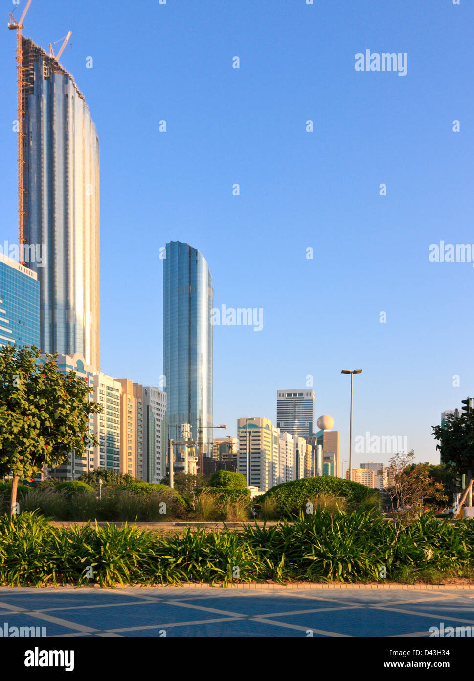 Abu dhabi skyline central market tower hi-res stock photography and ...