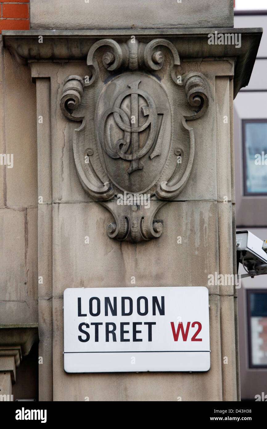 London Street Sign, LONDON STREET, Borough of Kensington and Chelsea ...