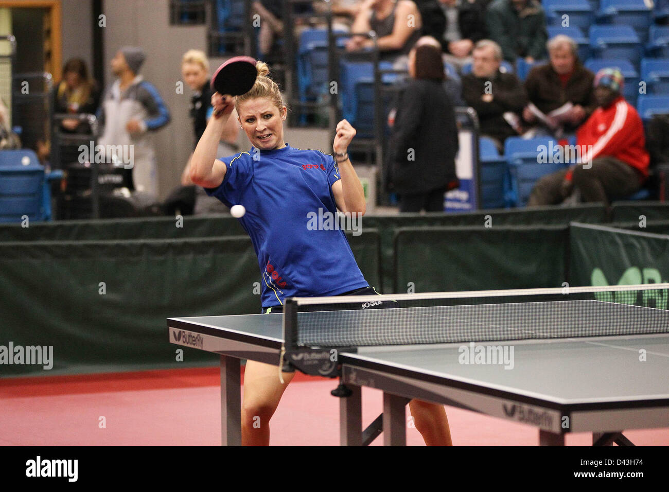 03.03.2013 Sheffield, England. Emma Vickers during the womens semi ...