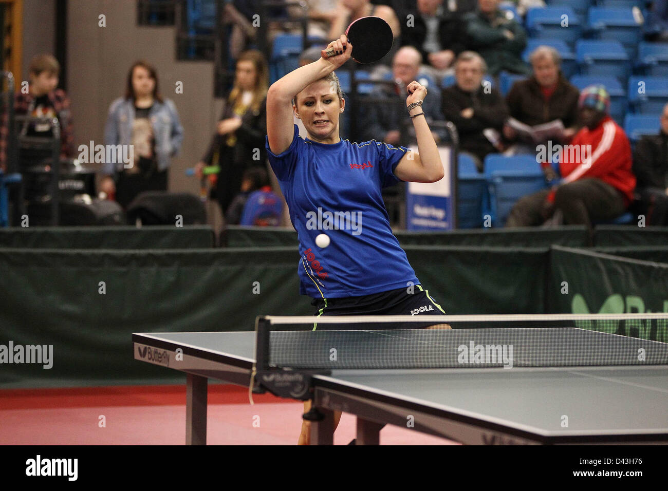 03.03.2013 Sheffield, England. Emma Vickers during the womens semi ...