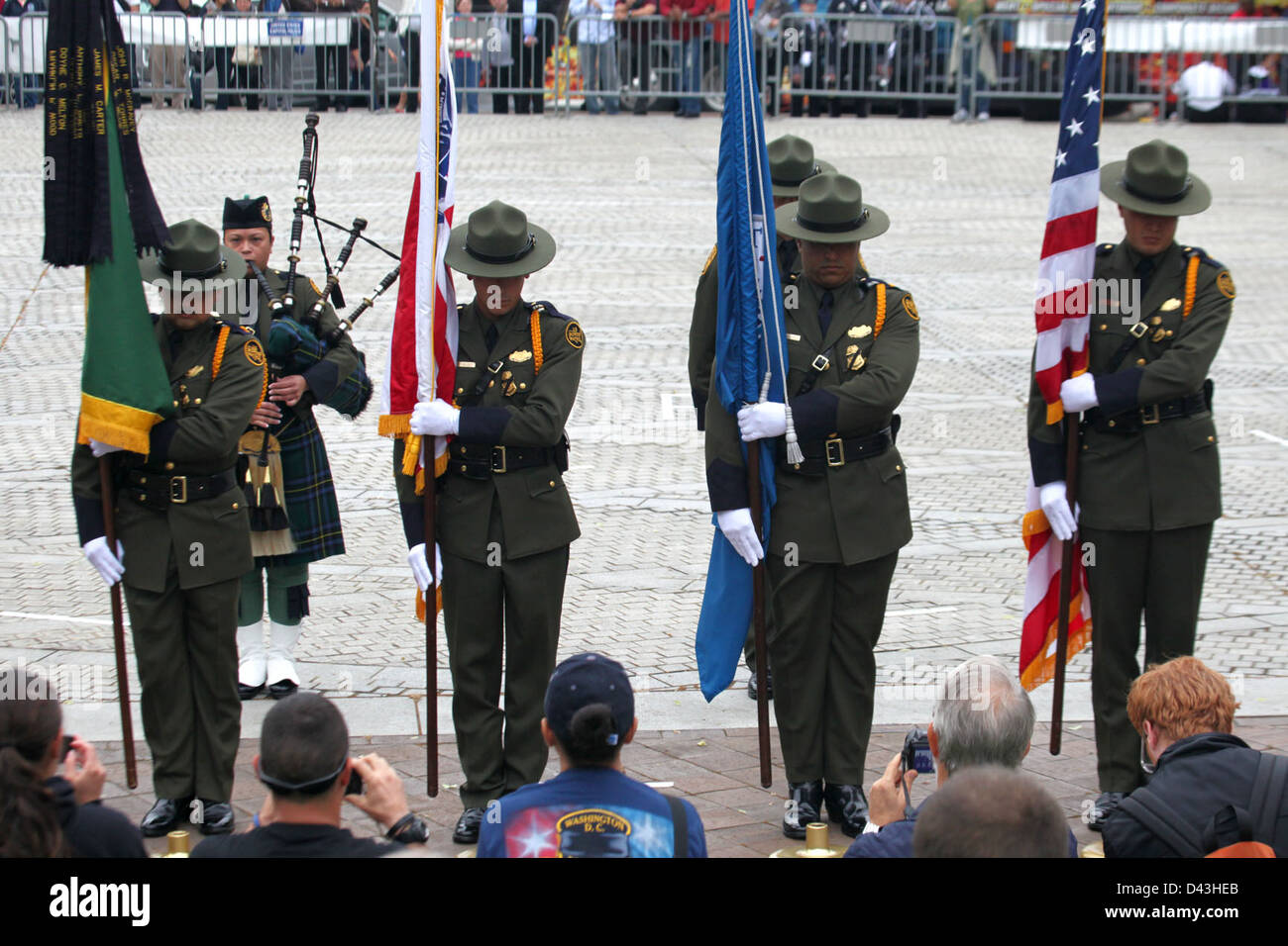 The CBP Honor Guard participated in a competition showcasing the skills ...
