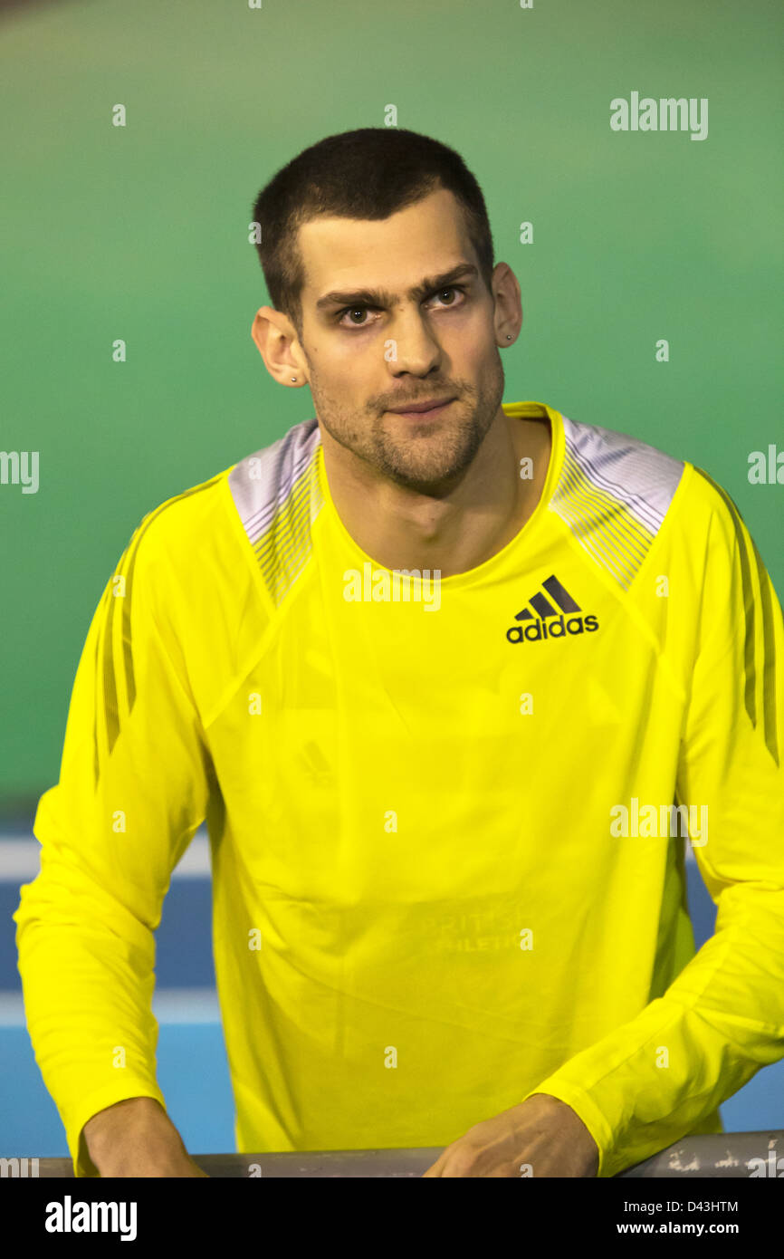 Robbie GRABARZ, winner of the HIGH JUMP Final, 2013 British Athletics ...