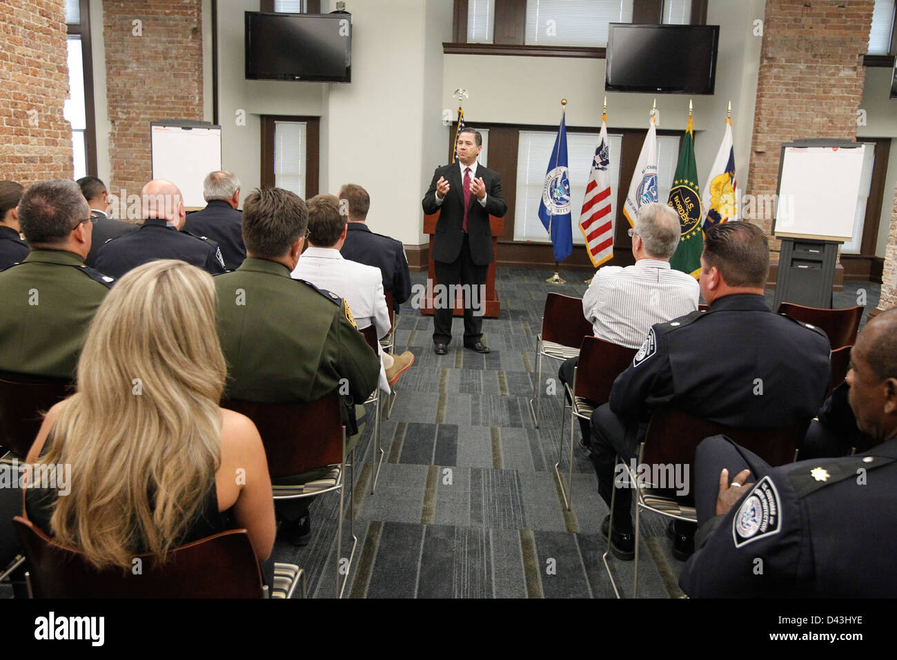 U.S. Customs and Border Protection (CBP) held a Town Hall meeting at ...