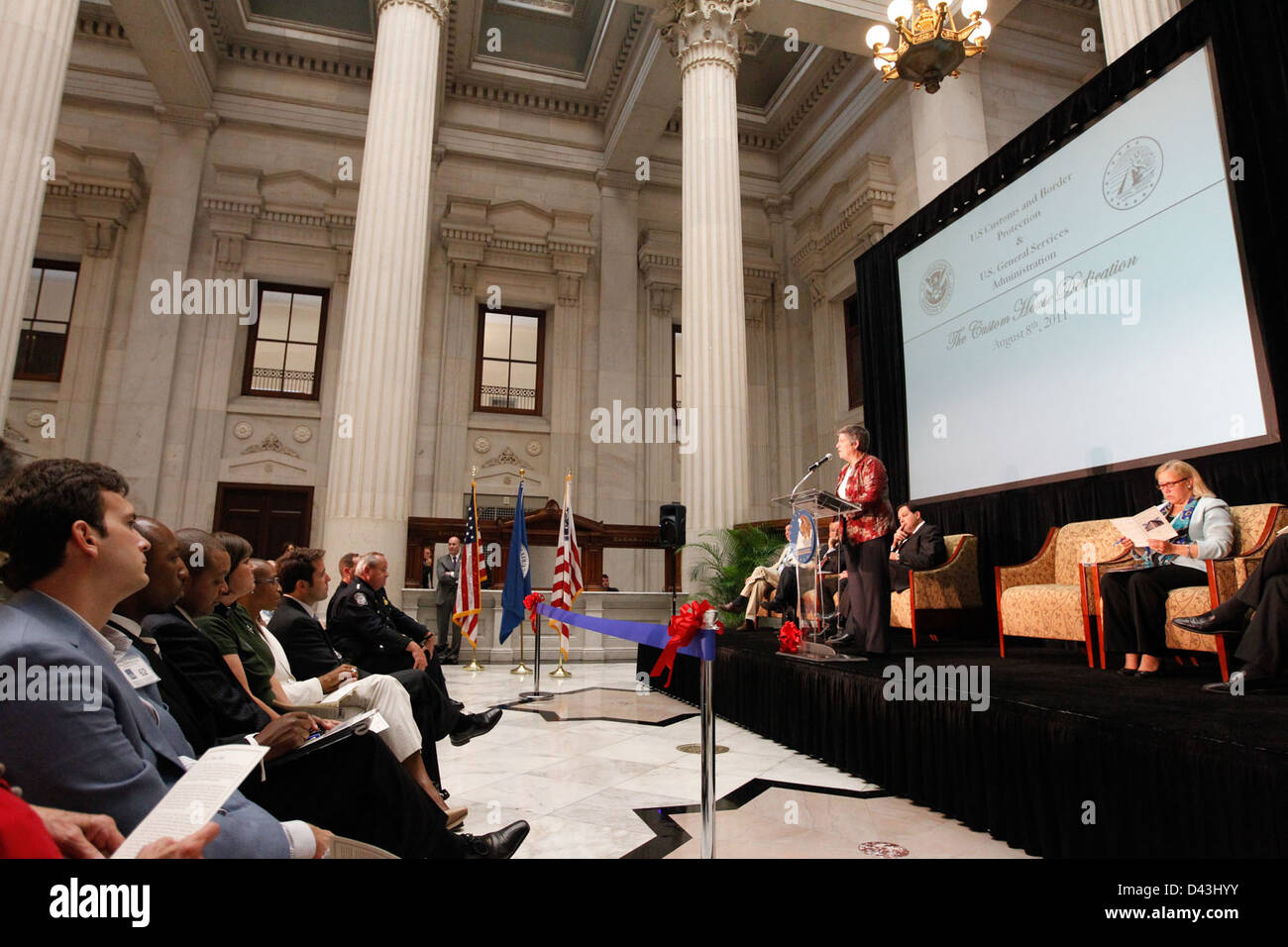 A dedication ceremony for the newly renovated New Orleans Custom House ...