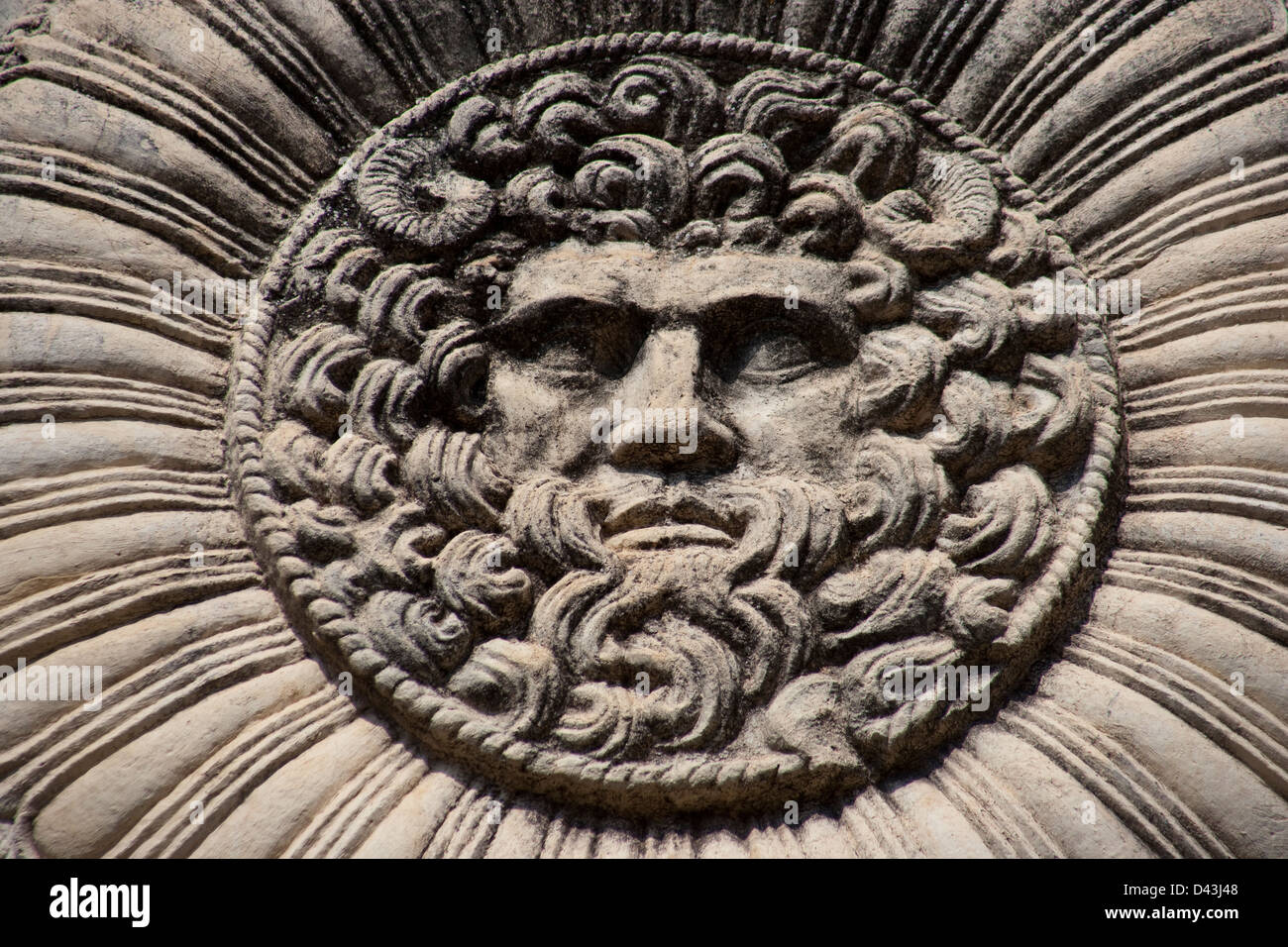 Portico Detail Roman Forum Merida Stock Photo - Alamy