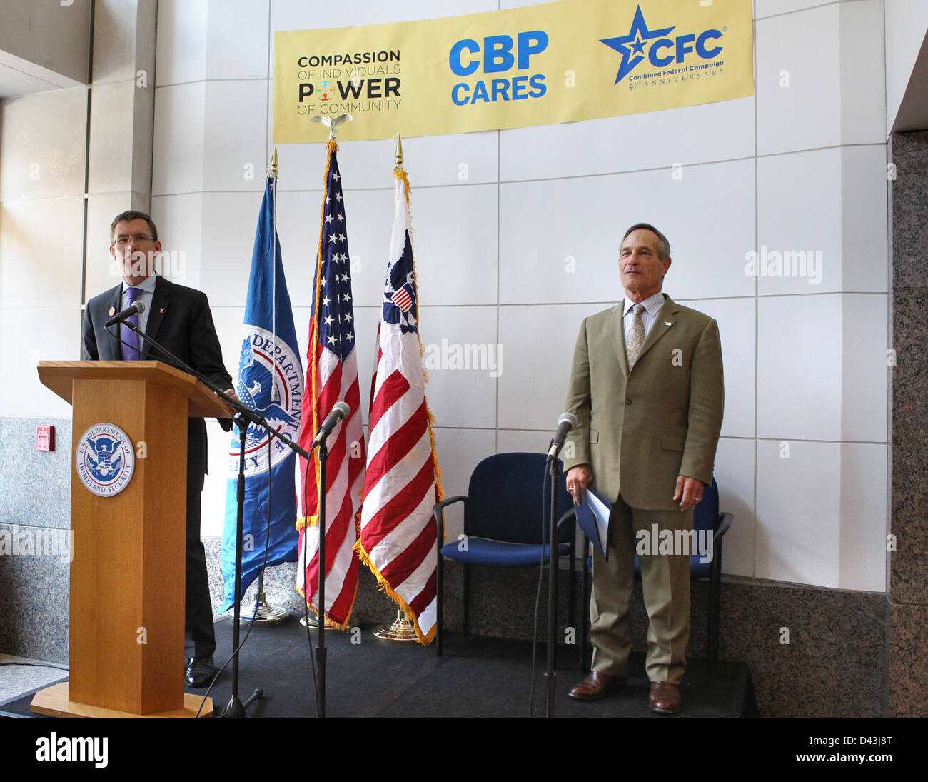This image features federal law enforcement officers from U.S. Customs ...