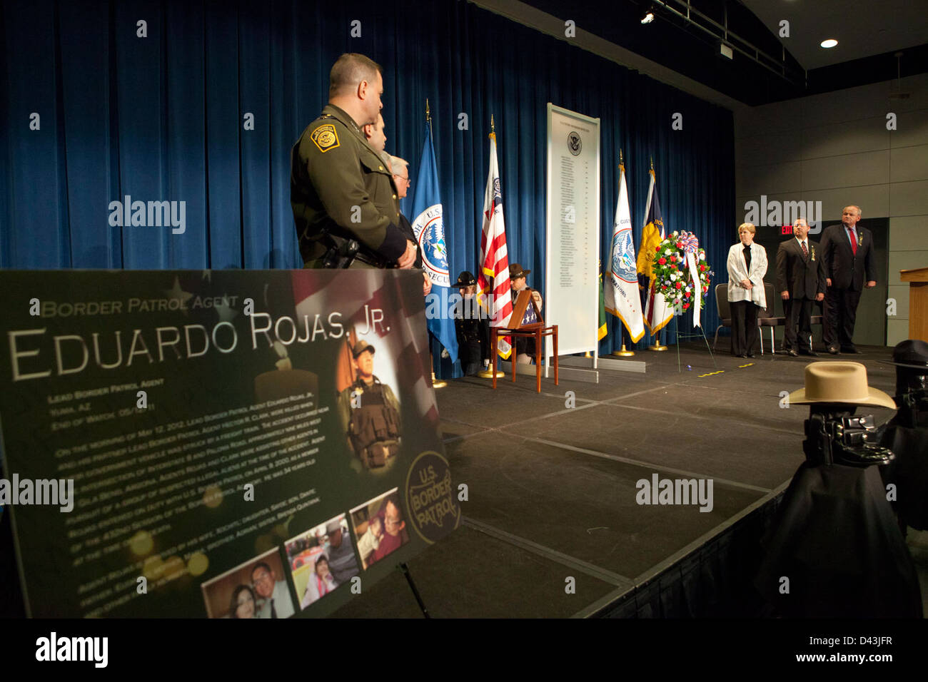 The *CBP Valor Memorial* honors U.S. Customs and Border Protection ...