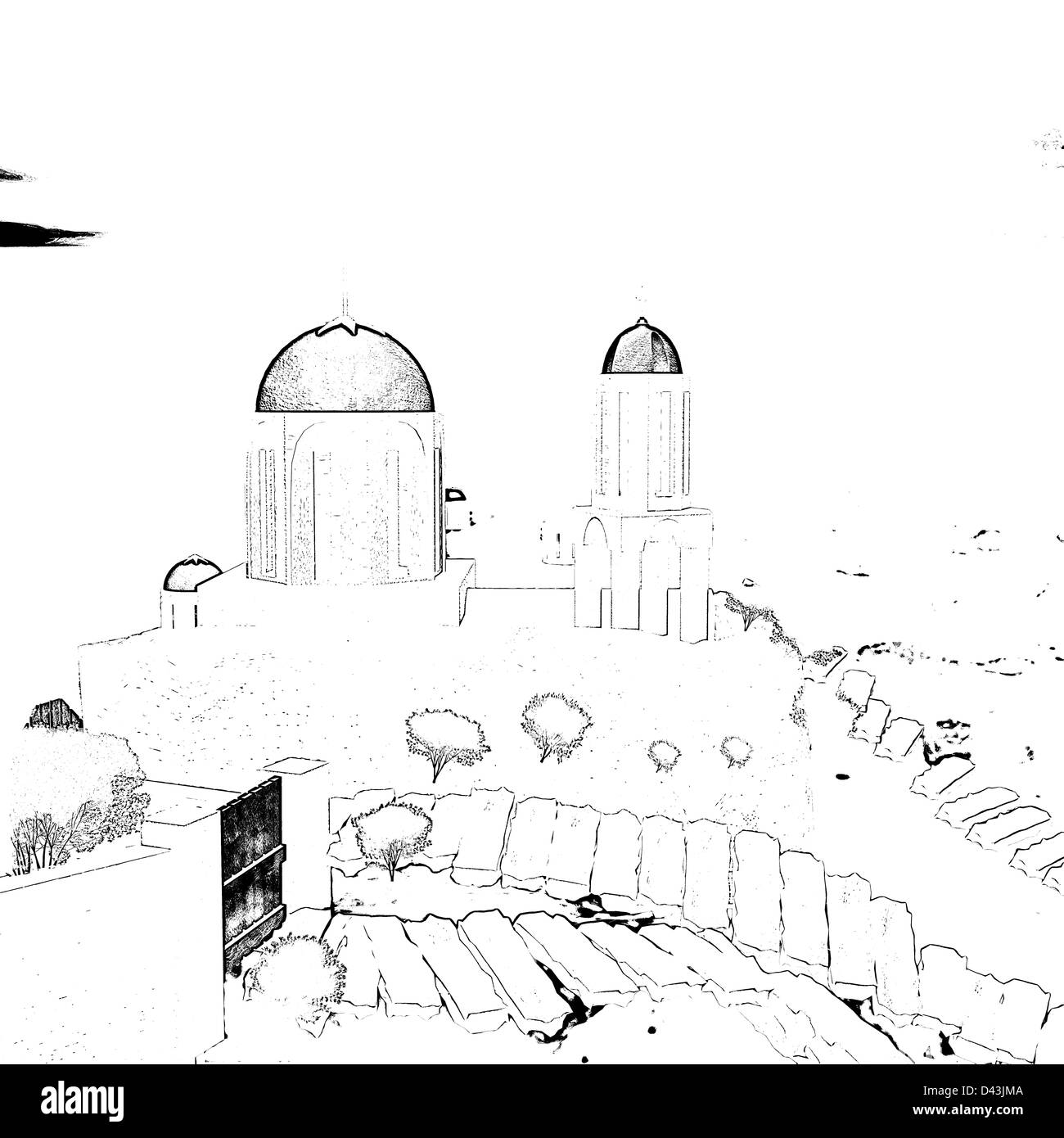 Greece honeymoon Black and White Stock Photos & Images - Alamy