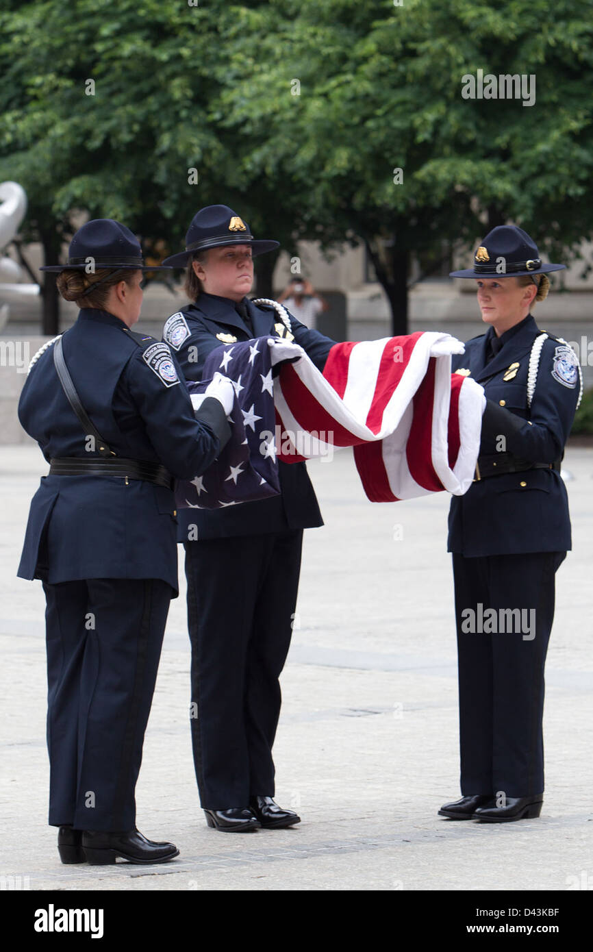 CBP Honor Guard to CBP Family Members Stock Photo - Alamy