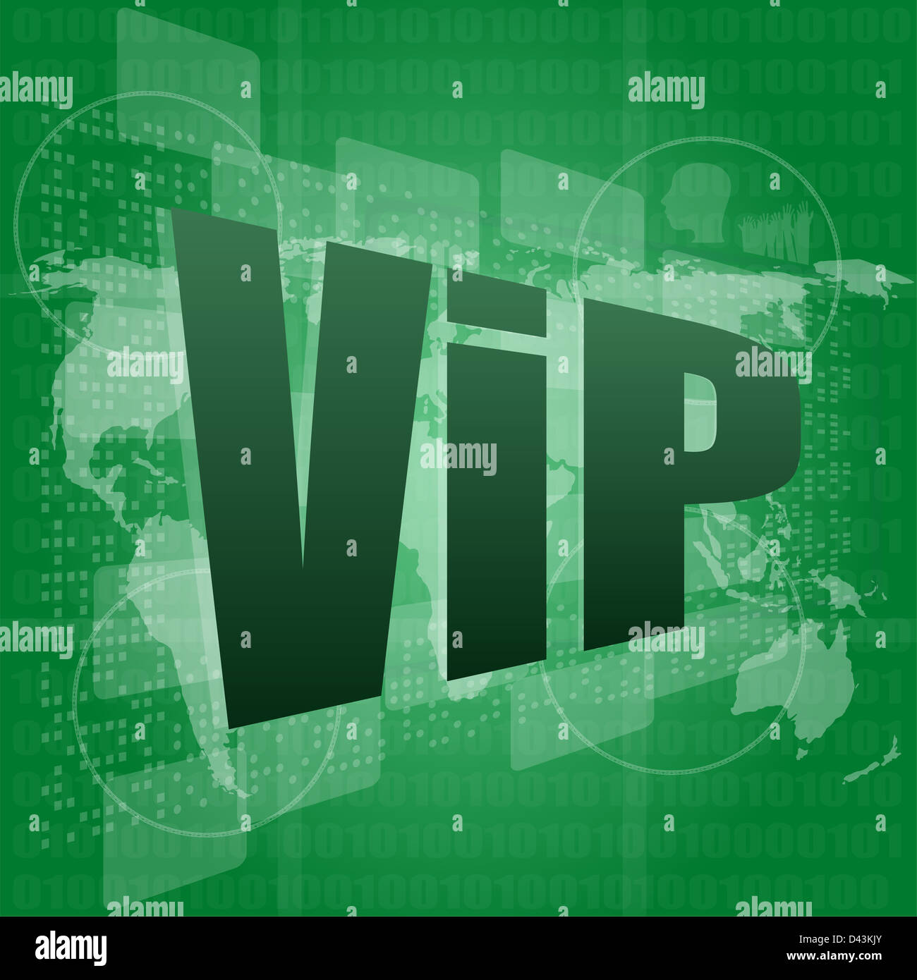 words vip on digital screen, business concept Stock Photo - Alamy
