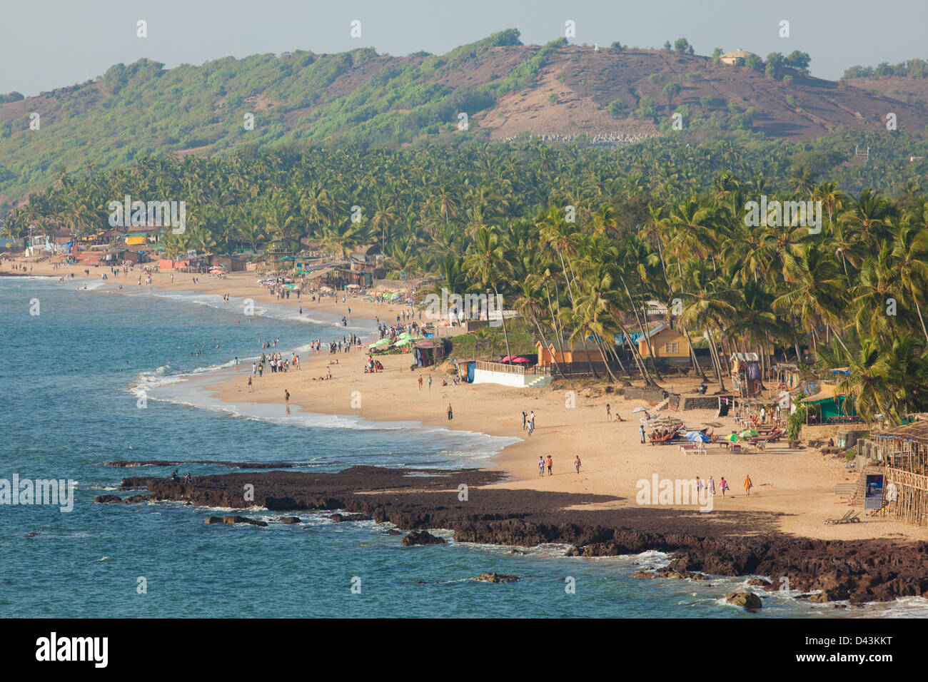 The coast and beach of the southern state of India - Goa Stock Photo ...
