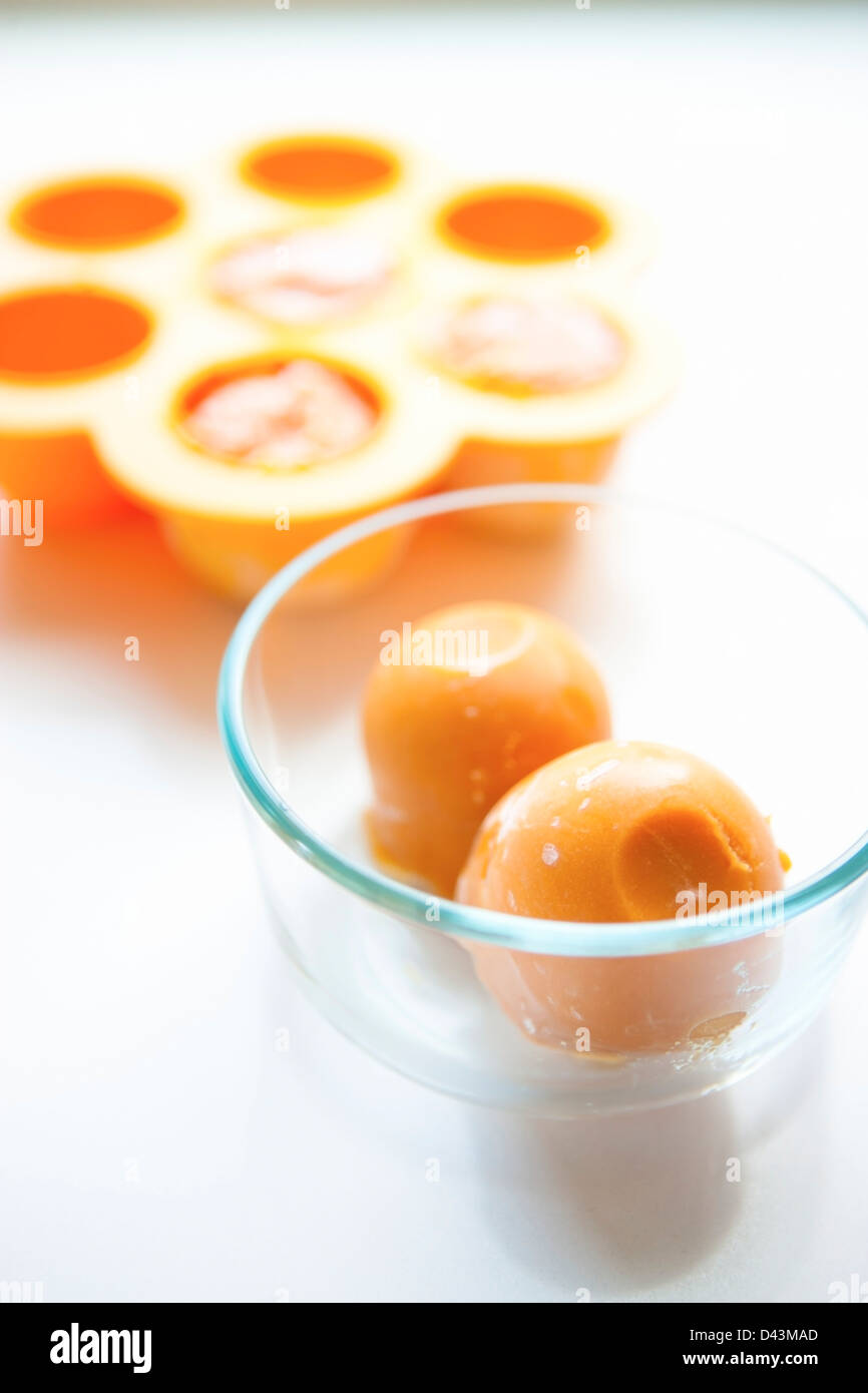 Frozen Baby Food Stock Photo - Alamy