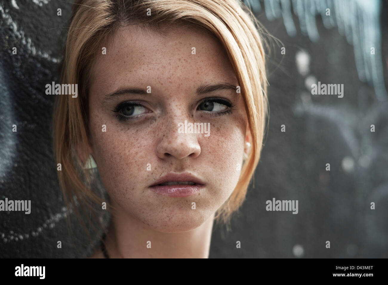Portrait of Teenager, Mannheim, Baden-Wurttemberg, Germany Stock Photo ...