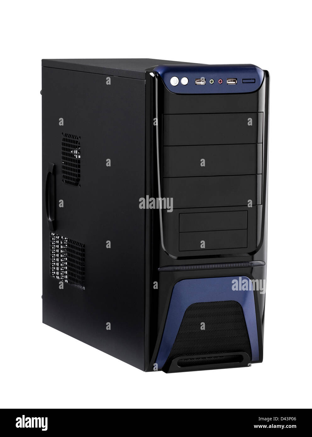 High technology computer with modern design and high speed CPU isolated ...