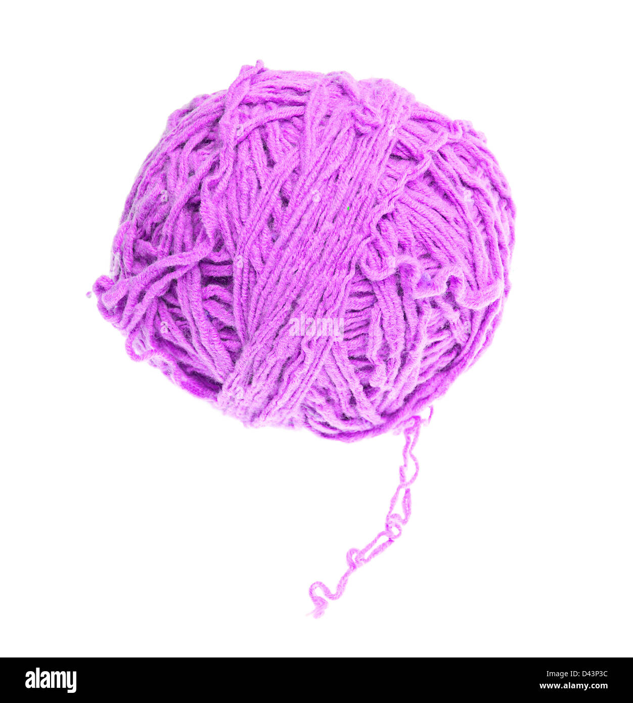 a ball of thread on a white background Stock Photo - Alamy