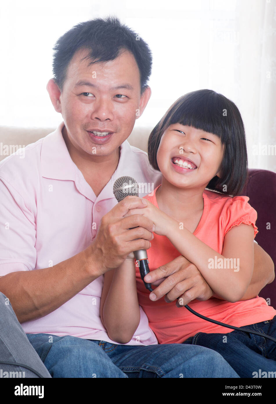 Happy Southeast Asian family living lifestyle. Portrait of a Asian ...