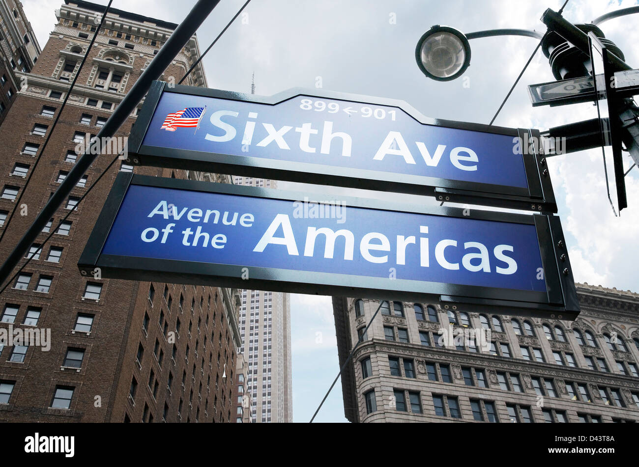 Intersection of 6th Avenue and 39th Street, New York City, New York ...