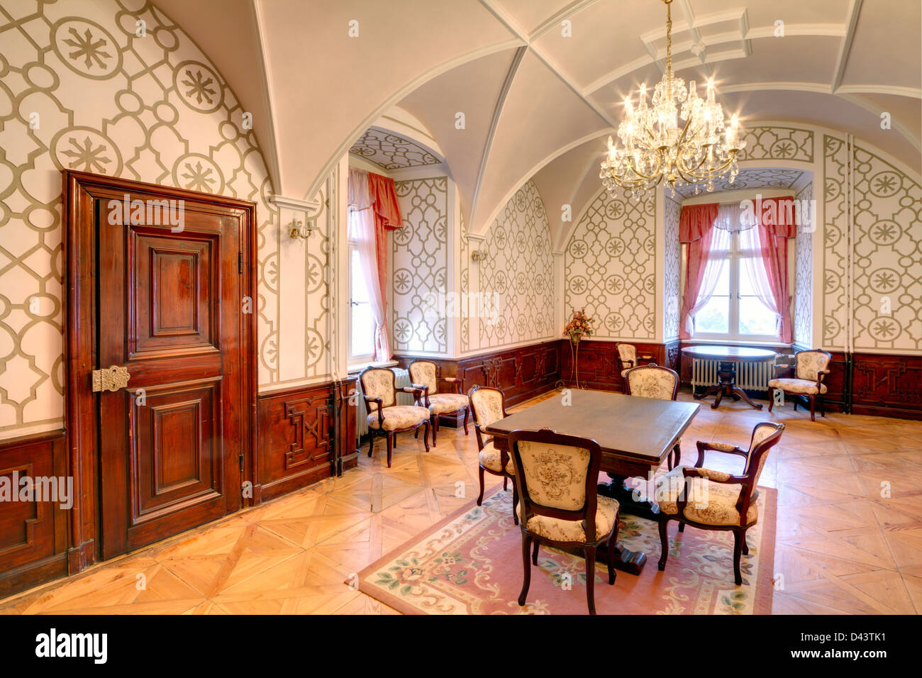 Interior of castle Stock Photo - Alamy