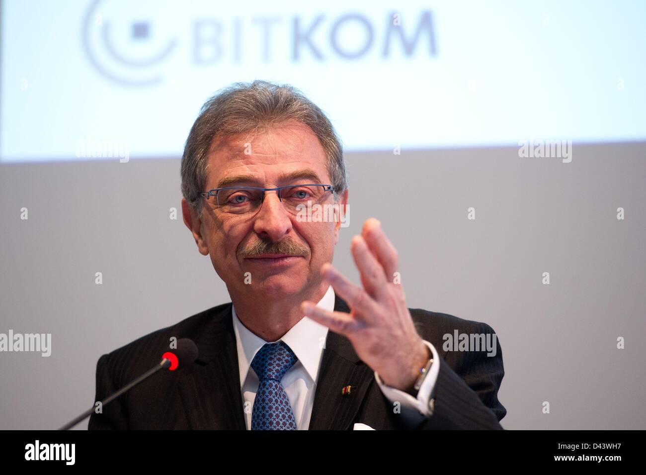 Bitcom president Dieter Kempf speaks at the world's largest and most ...